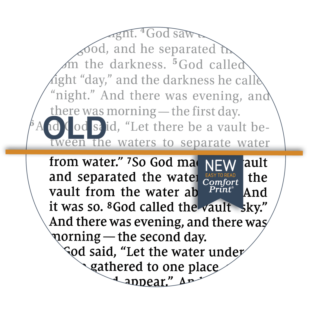 NIV Comfort Print Bibles - See the Difference - Marketing Pages