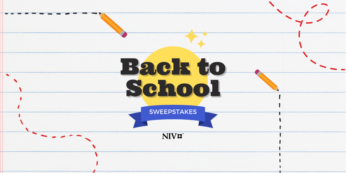 NIV Back to School Sweepstakes 2022 Official Rules